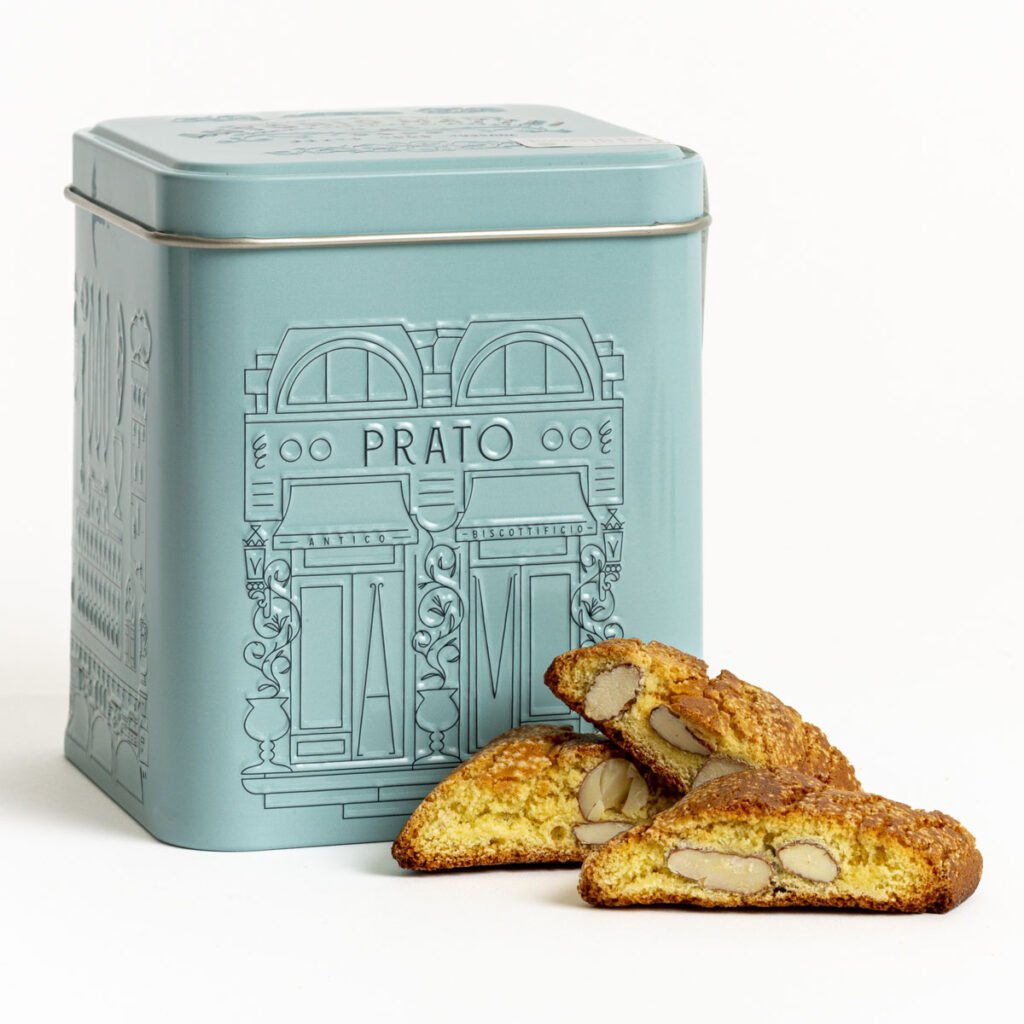 Biscotti di Prato - Cantuccini Koekjes in blik Blauw - Antonio Mattei